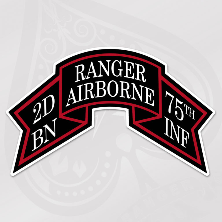 75th Ranger Regiment - Old Scroll Stickers - Ranger S5 | Army Ranger ...